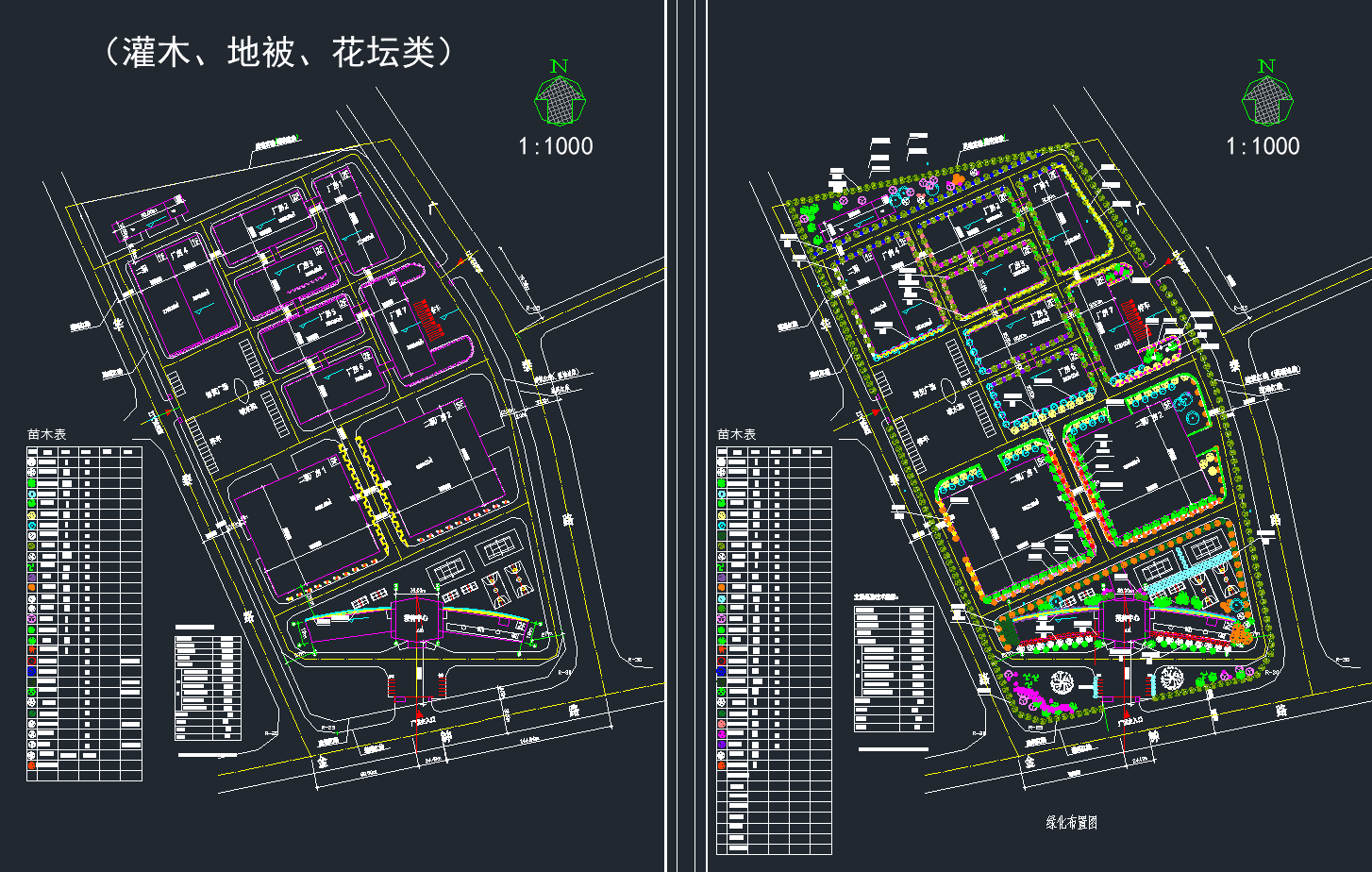 各式园林道路绿化景观cad施工图纸,园林绿化设计施工图纸下载 易图网