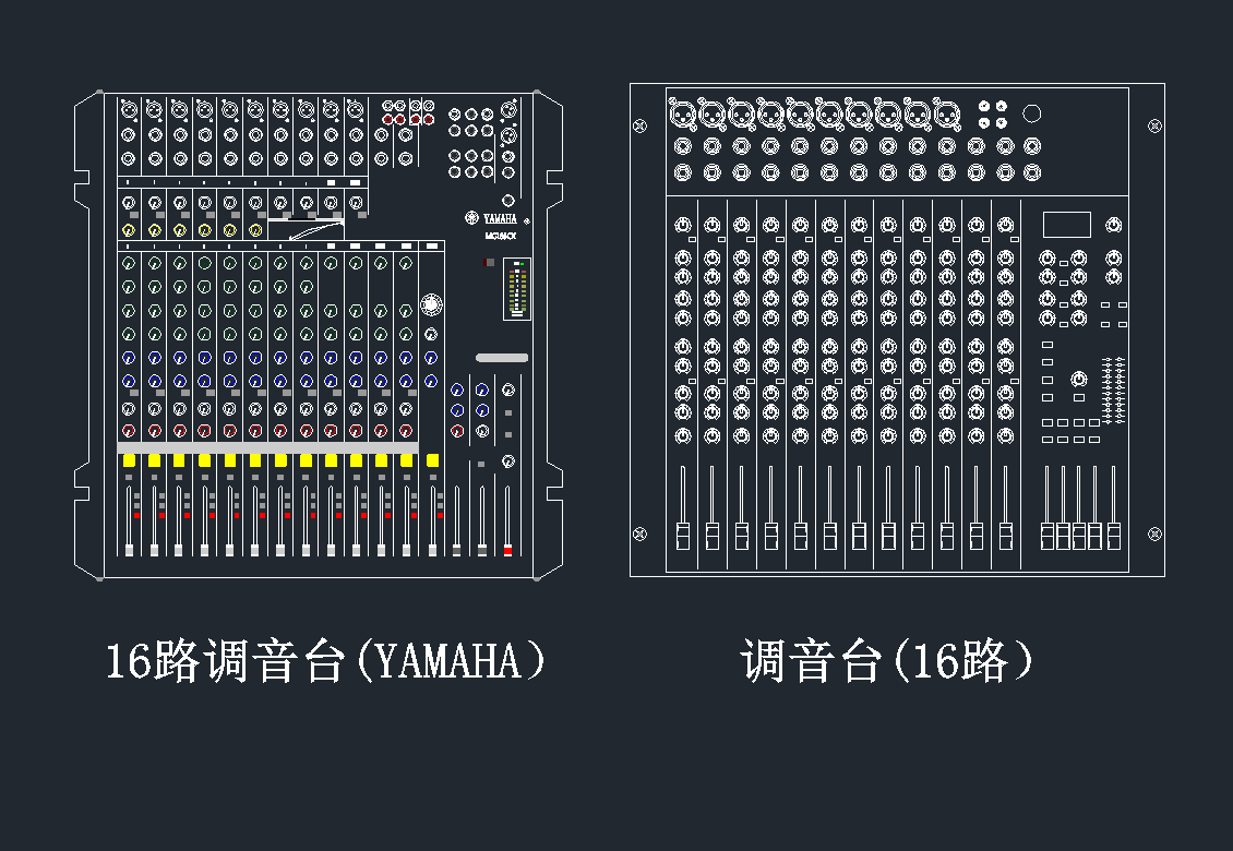 会议音响灯光器材，音响cad图纸下载 素材下载易图网cad设计图纸库