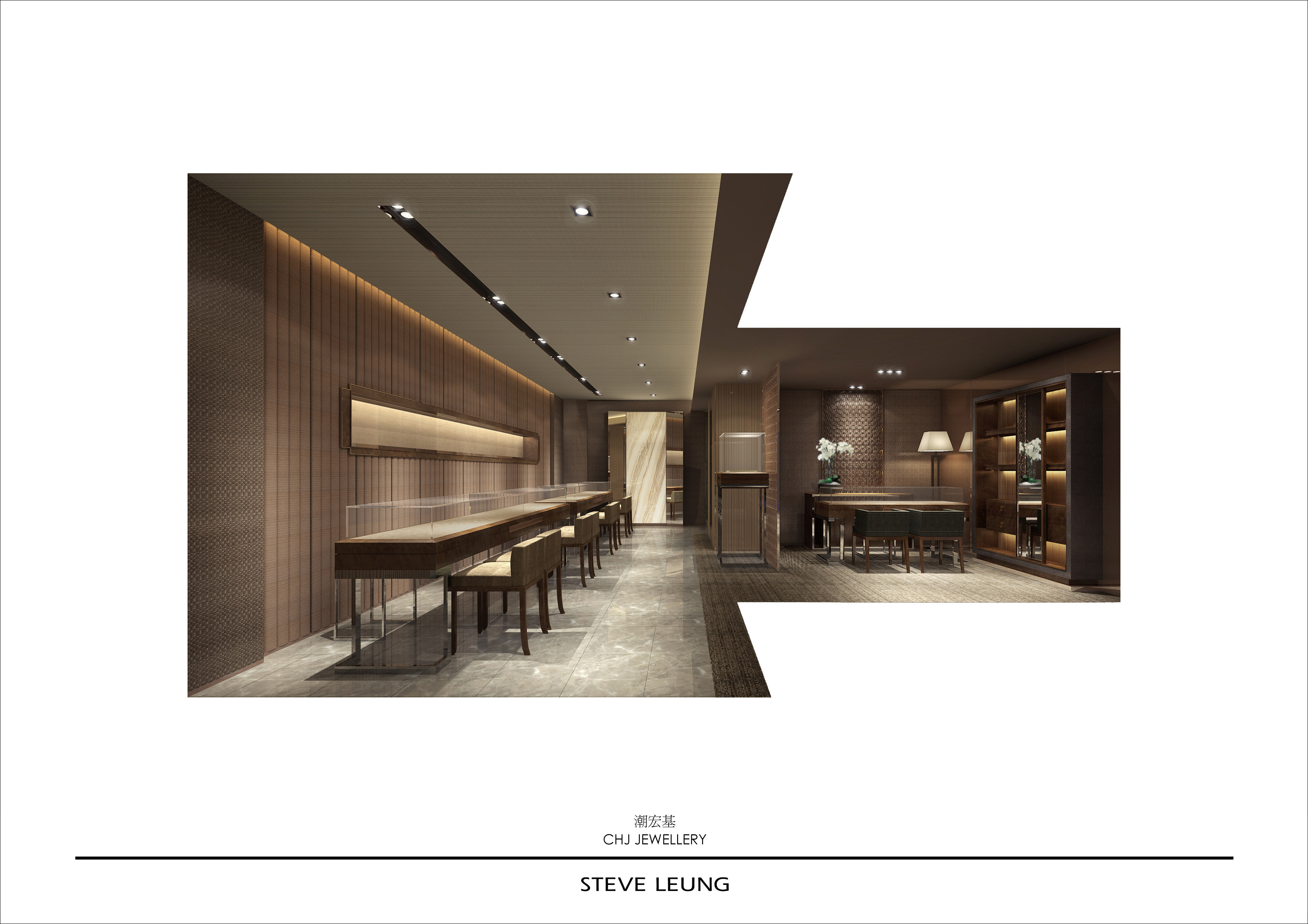 潮宏基珠宝店设计图纸,珠宝店cad施工图纸下载 素材下载易图网cad设计图纸库