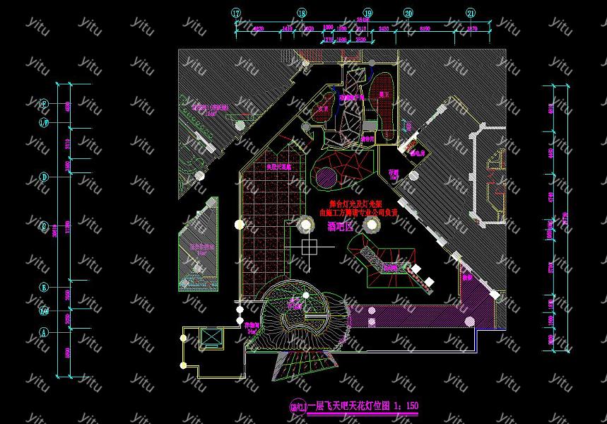 酒吧KTV全套CAD施工图，酒吧KTV全套CAD图纸下载 - 易图网