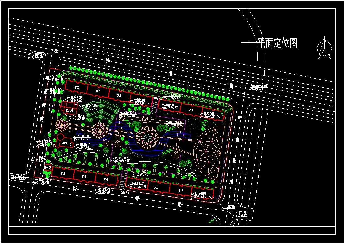 城市公园景观设计,城市公园cad设计图 素材下载易图网cad设计图纸库