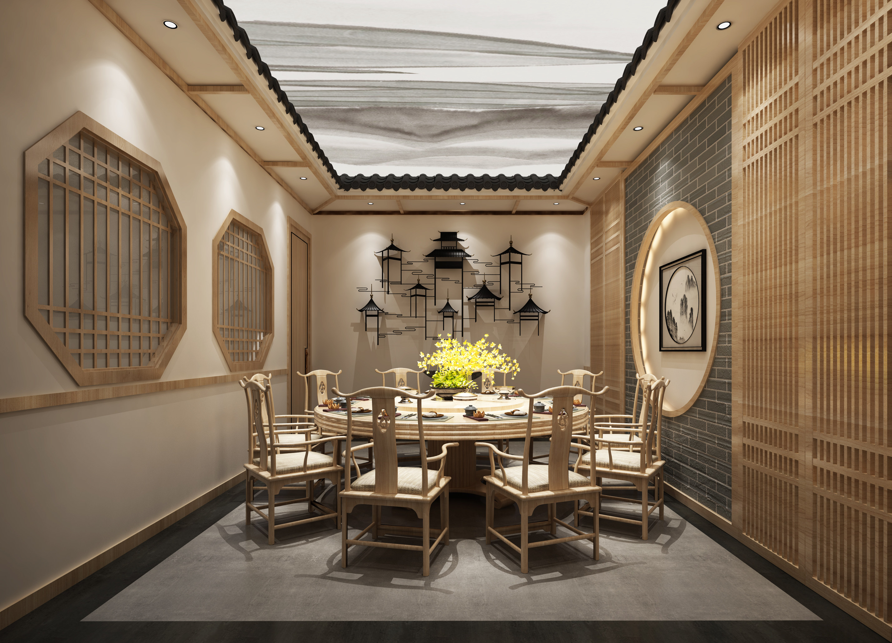 工装餐厅施工图效果图cad图纸,餐厅cad设计图纸下载 素材下载易图网cad设计图纸库