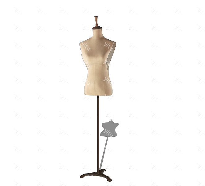 现代陈列模特架草图大师模型服装店衣架su模型下载 Sketchup网