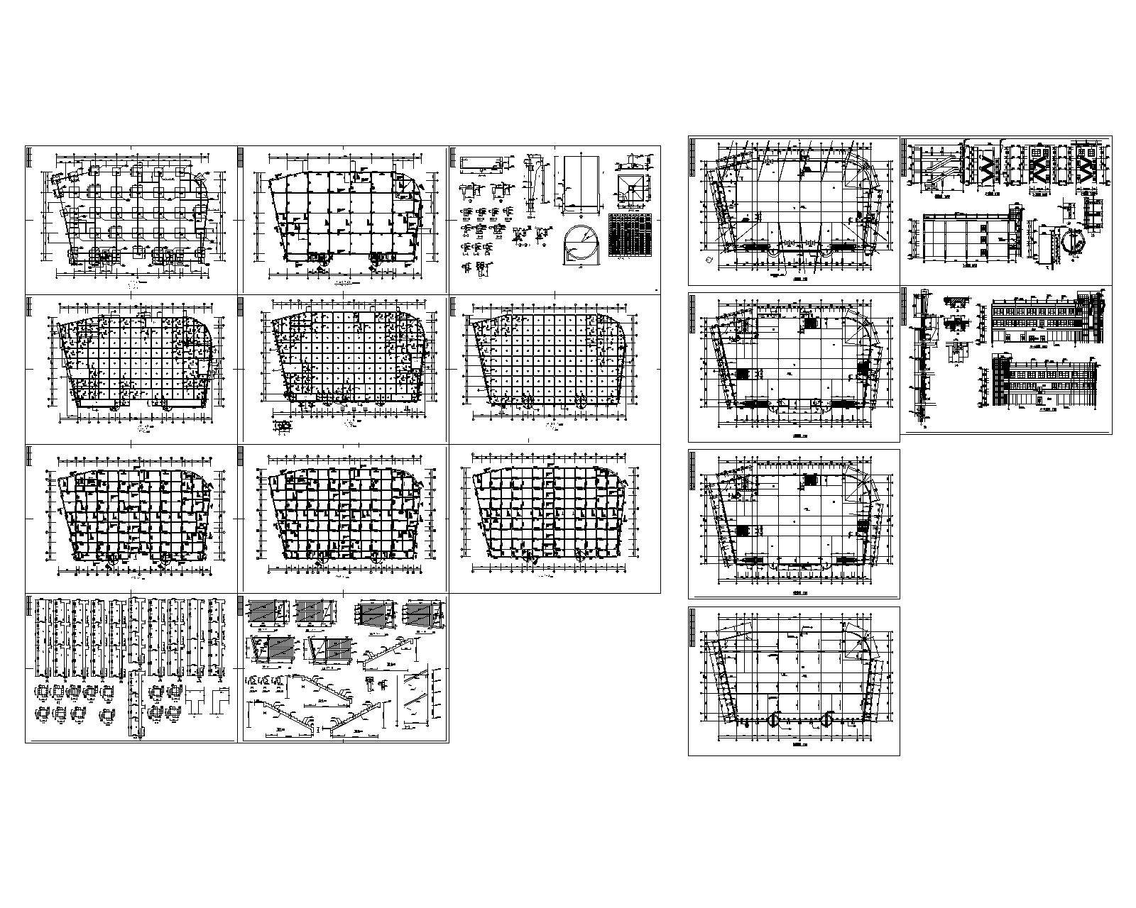 三层商场建筑图设计方案商场结构图平面图cad图纸下载 易图网