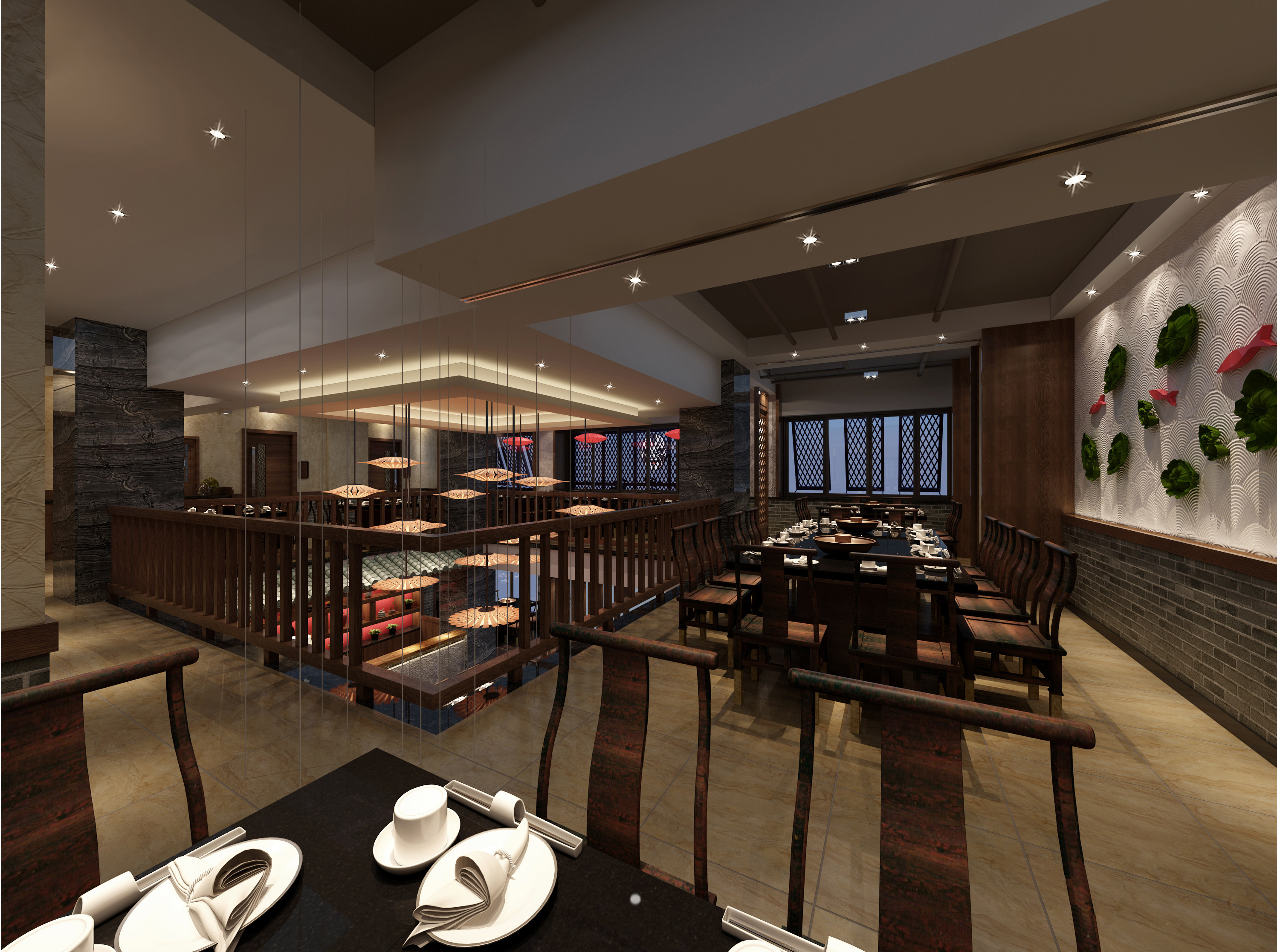 龙岩五洲财富广场店味蜀吾川派火锅施工图,火锅店cad设计图纸下载 素材下载易图网cad设计图纸库