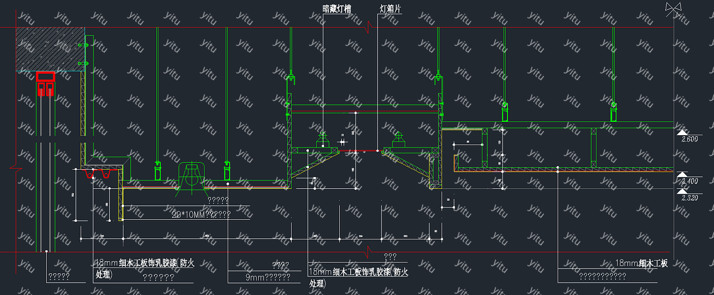 天花节点图大样详图cad图纸，天花布置图dwg文件下载 易图网