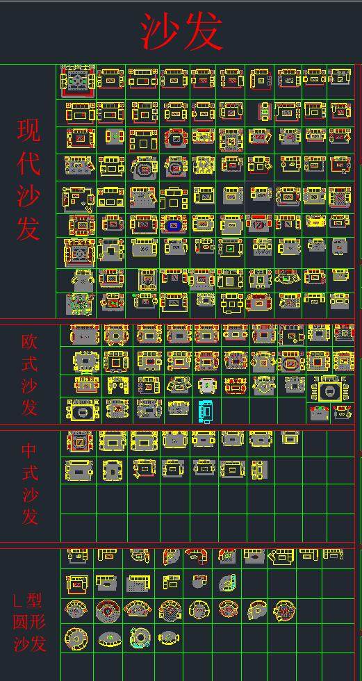 各种平面布局cad工程图纸合集,平面布局cad施工图纸下载 素材下载易图网cad设计图纸库