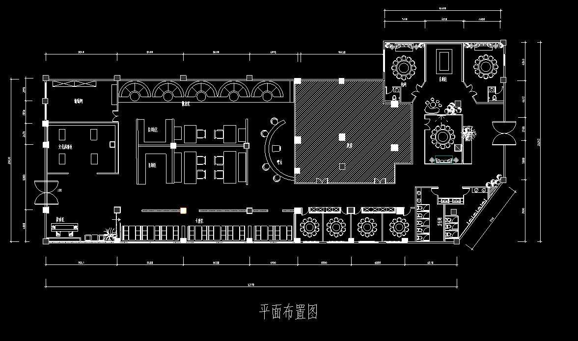 中式餐厅施工图cad图纸,餐厅cad设计图纸下载 素材下载易图网cad设计图纸库