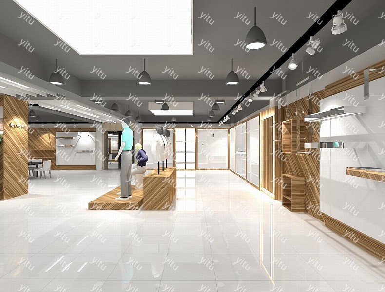 现代服装店cad施工图,现代服装店cad图纸下载 易图网